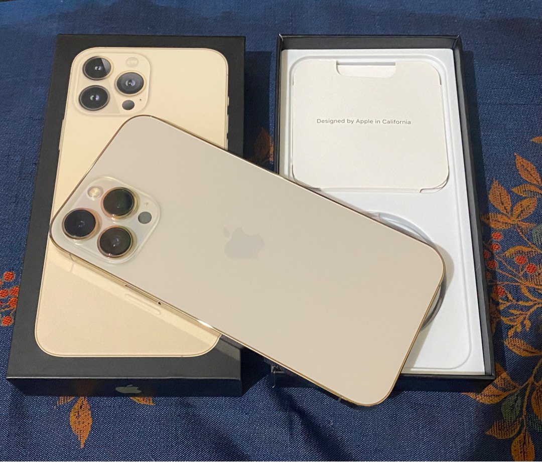 IPhone 13 ProMax (256GB/FU/Gold/Ntc) Cash only!, Mobile Phones ...