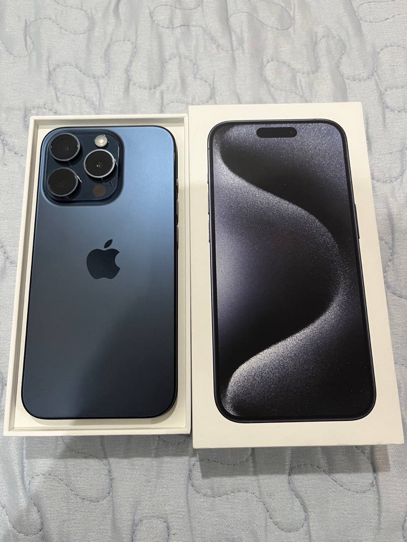 iPhone 15 Pro Blue Titanium 256GB, Mobile Phones & Gadgets, Mobile ...