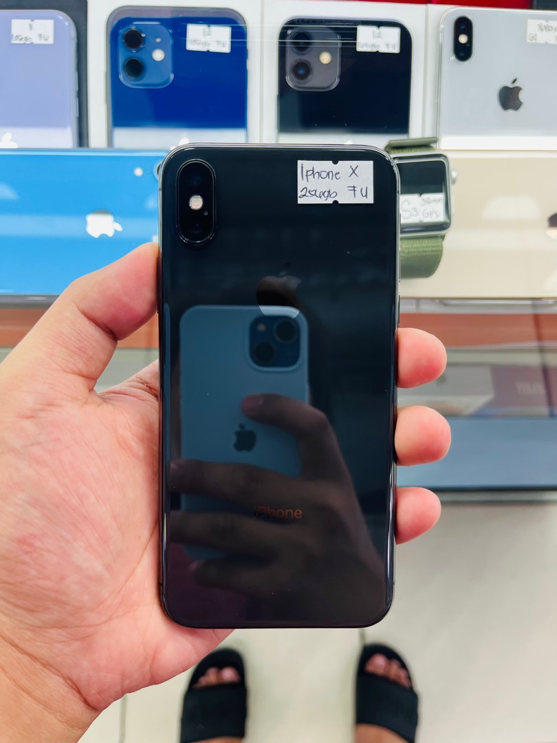 iPhone X 256gb Black OPENLINE 100%Bh 98% Smothness with Charger NO ...