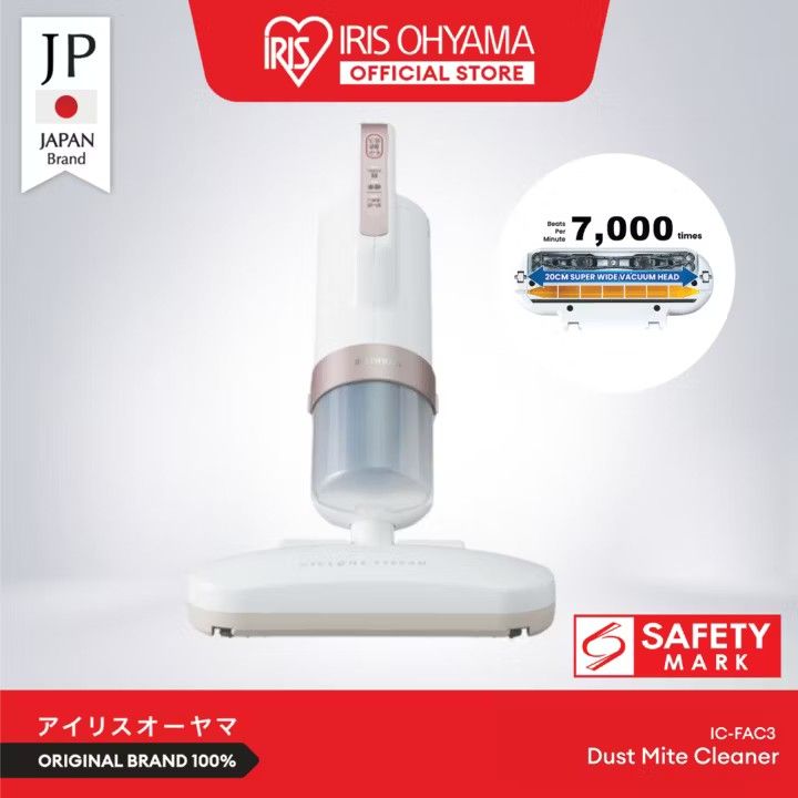 IRIS OHYAMA Dust Mite Vacuum Cleaner (IC-FAC3), Furniture & Home Living, Cleaning & Homecare ...