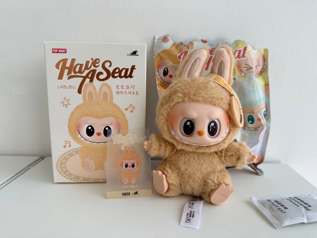 Labubu have a seat baba, Hobbies & Toys, Toys & Games on Carousell