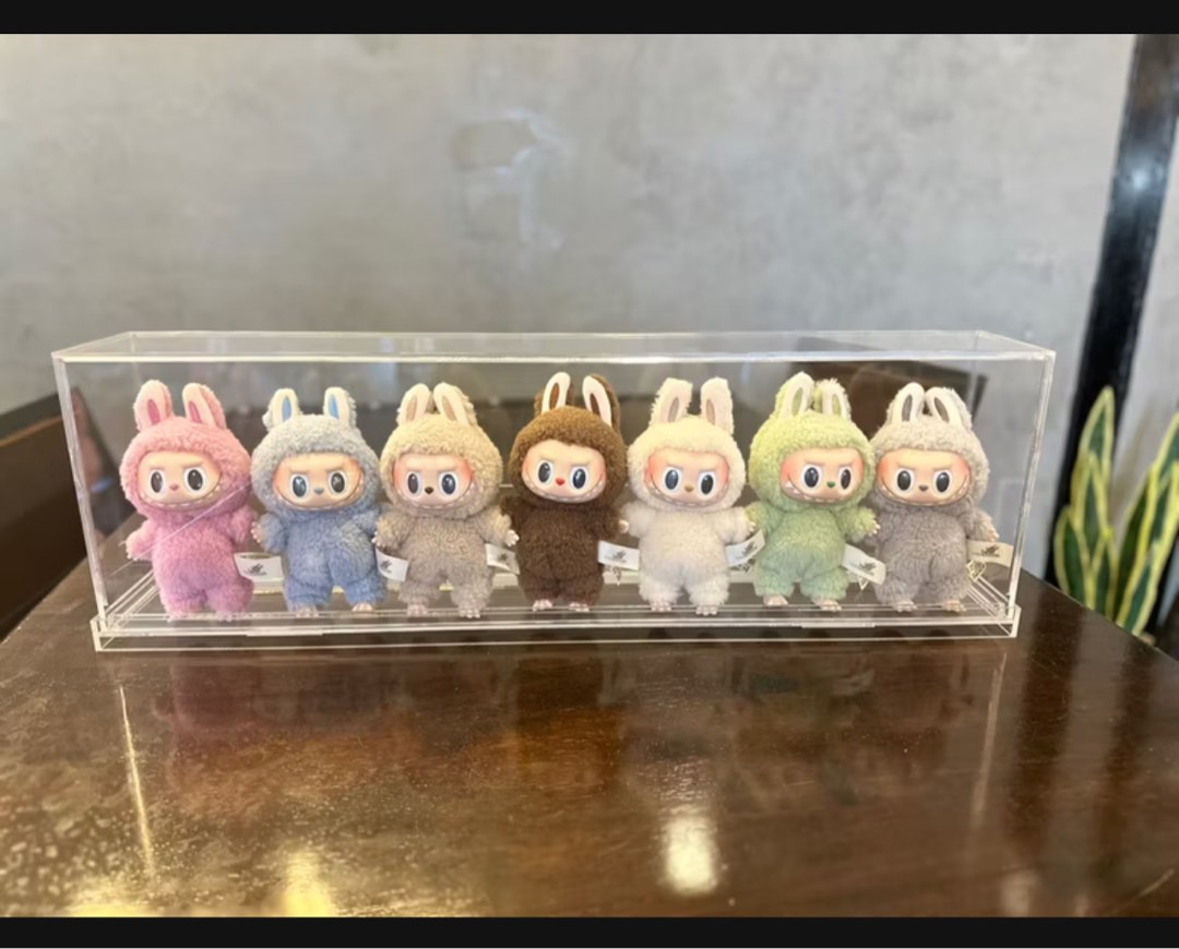 Pre-0rder Labubu macaron v1, v2, art toys acrylic display case, Hobbies ...