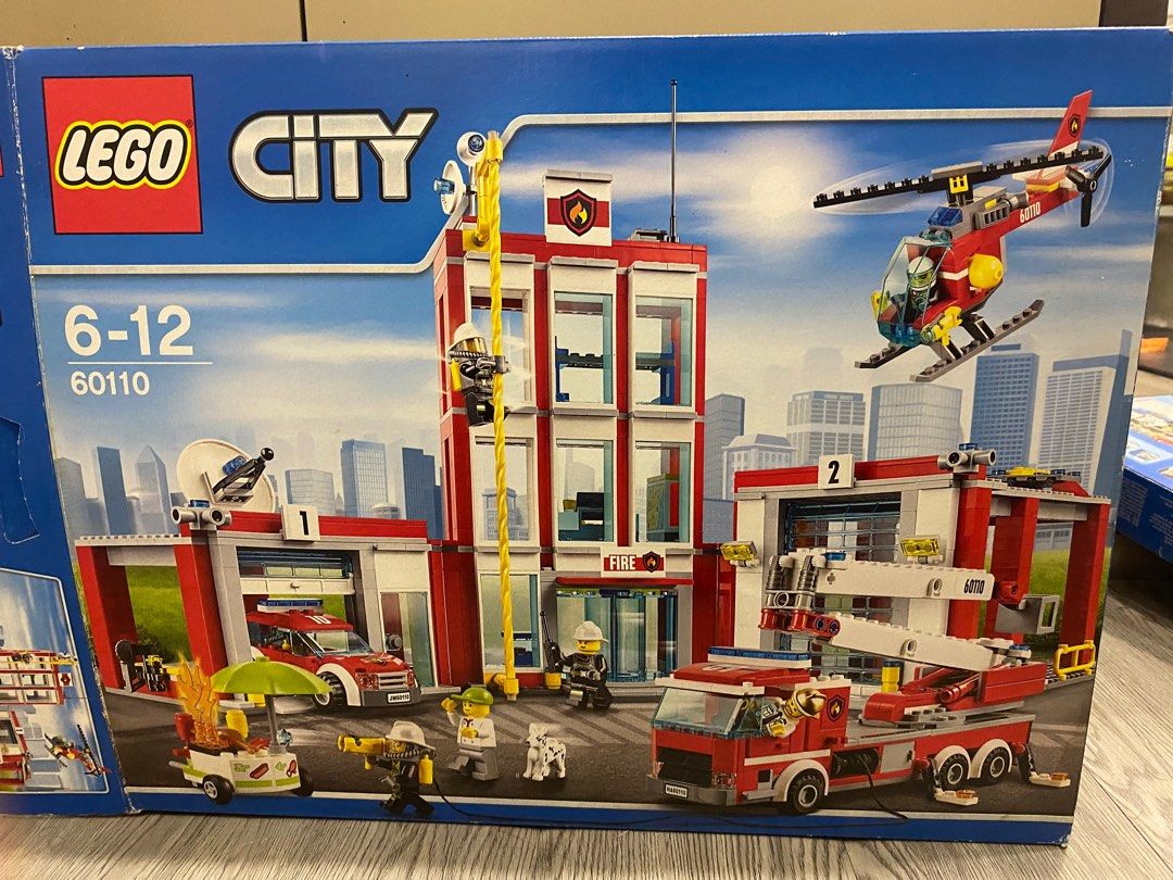 LEGO CITY Fire Station 60110 (complete set), Hobbies & Toys, Toys ...