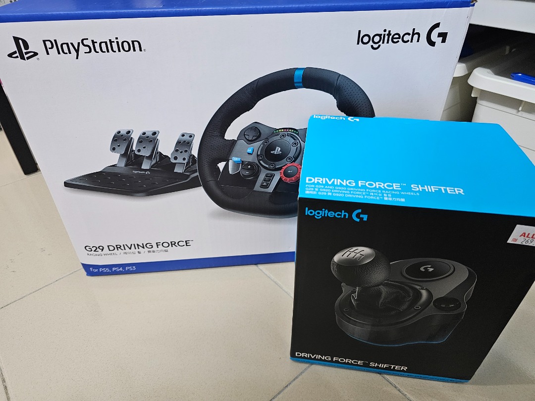 Logitech G29 Driving Force + Shifter (Under Warranty), Video Gaming ...