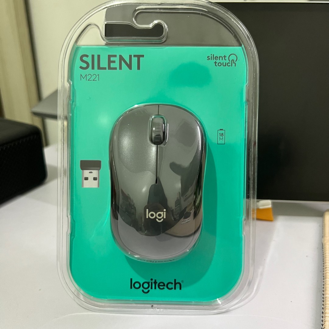 Logitech M221 Wireless Mouse Silent Buttons 2.4GHz USB, Computers ...