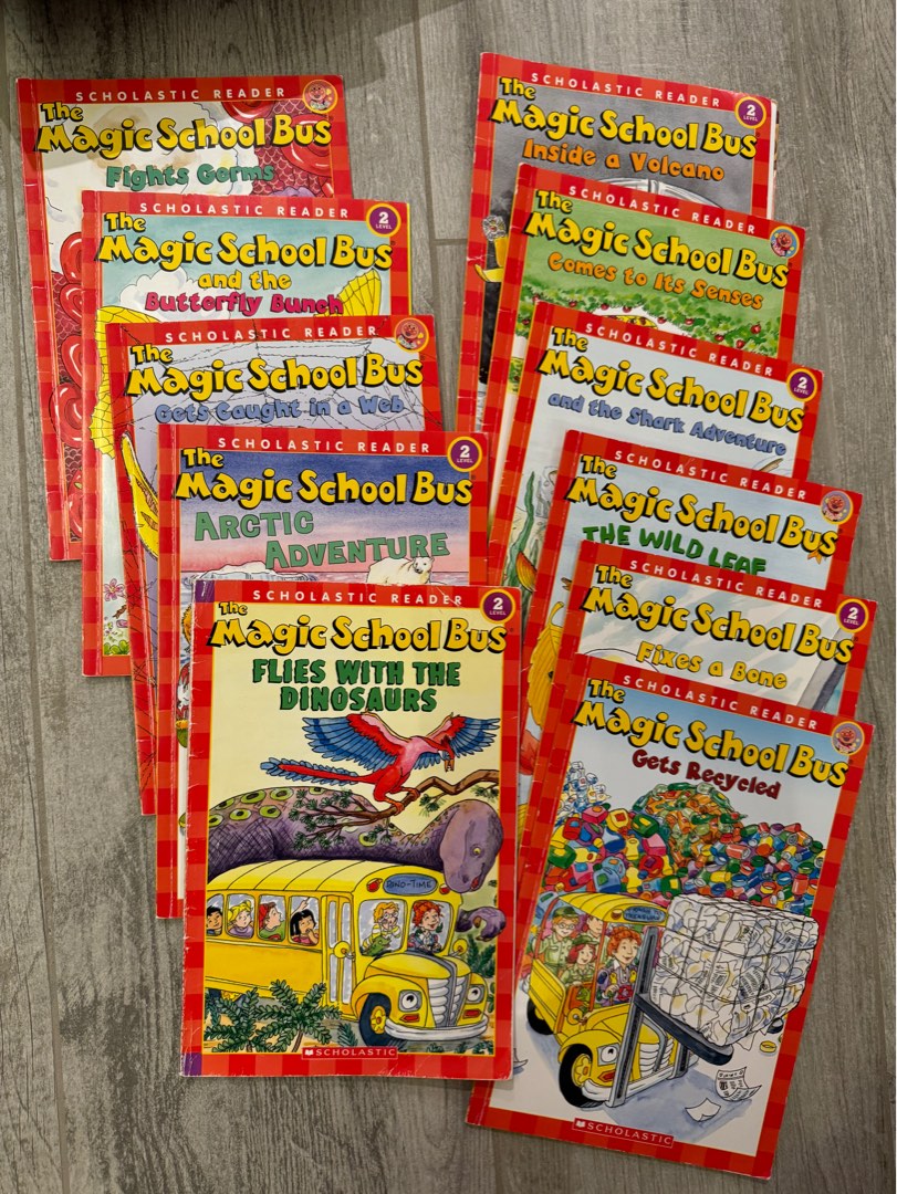 Magic School Bus series (11 books in total), 興趣及遊戲, 書本 & 文具, 兒童書籍 ...