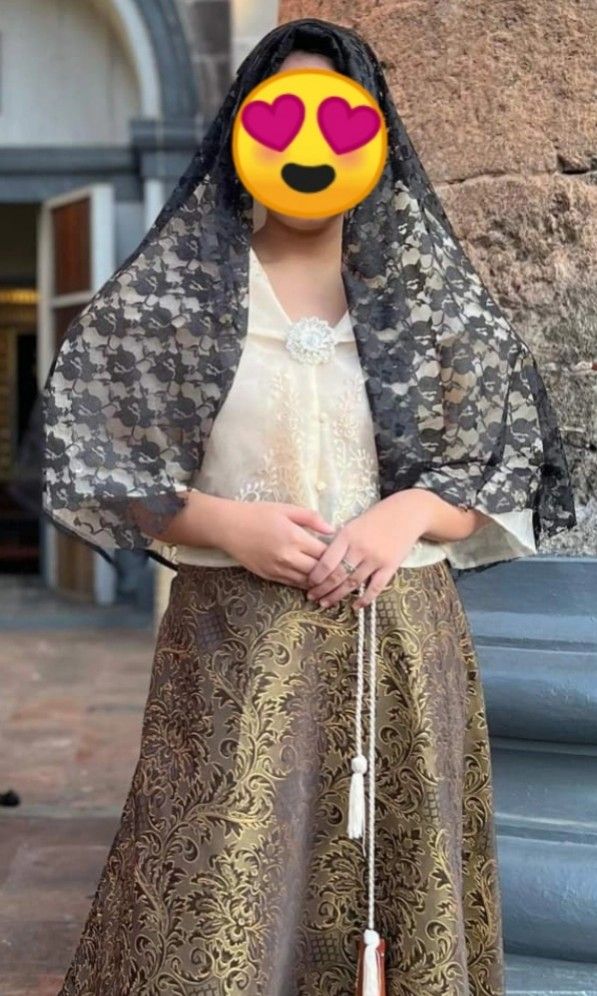 Maria Clara Top and Skirt (Filipiniana), Women's Fashion, Dresses ...