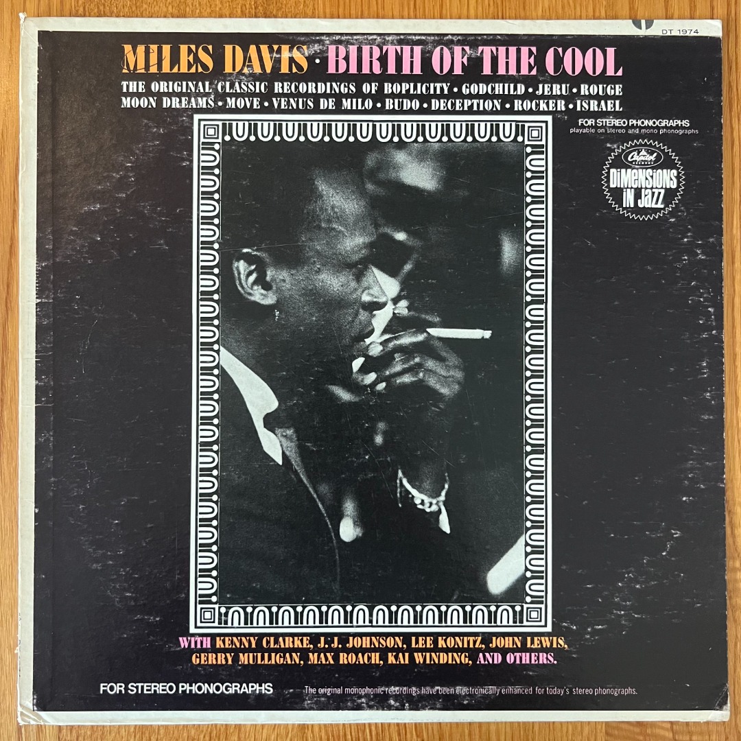 Miles Davis – Birth Of The Cool Vinyl (US 1969), Hobbies & Toys, Music ...