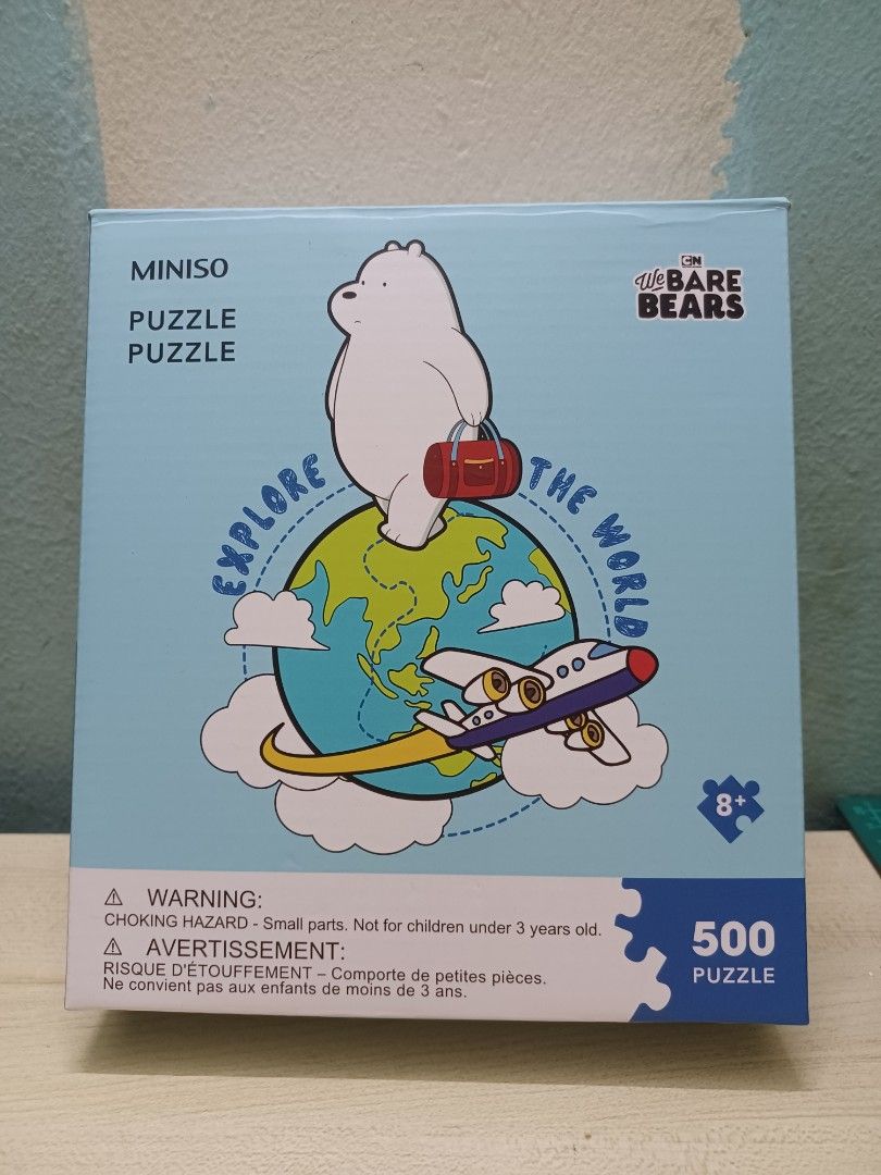 Miniso We Bare Bears Puzzle, Hobbies & Toys, Toys & Games on Carousell
