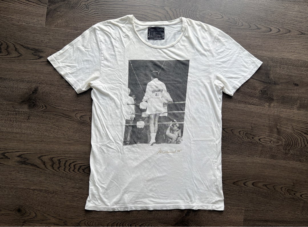 Muhammad Ali x Zara Man T-Shirt, Men's Fashion, Tops & Sets, Tshirts ...