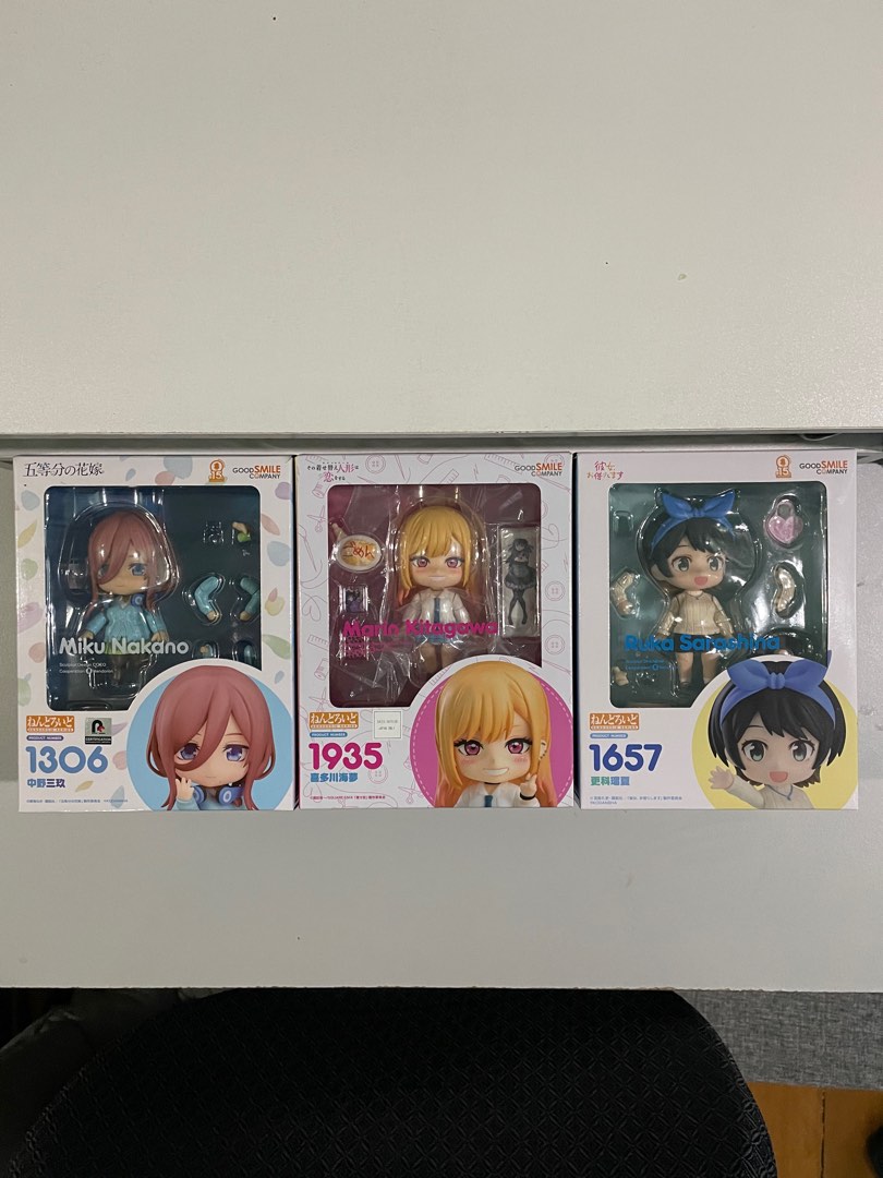 Nendoroid Marin Kitagawa, Ruka Sarashina, Miku Nakano, Hobbies & Toys ...