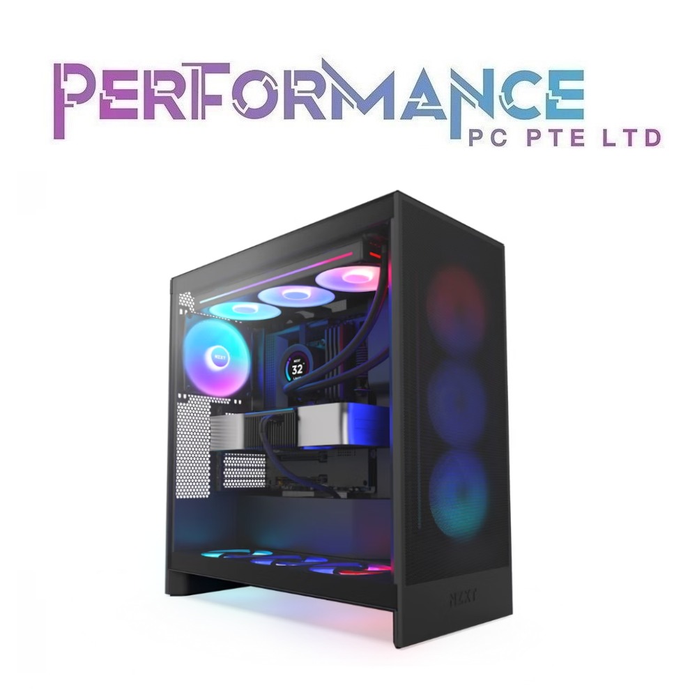 (New) 2024 NZXT H7 FLOW RGB / NON RGB Black / White AIO Water Cooling ...