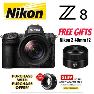 NIKON Z8 BODY / NIKON Z8 24-120MM KIT, Photography, Cameras on Carousell