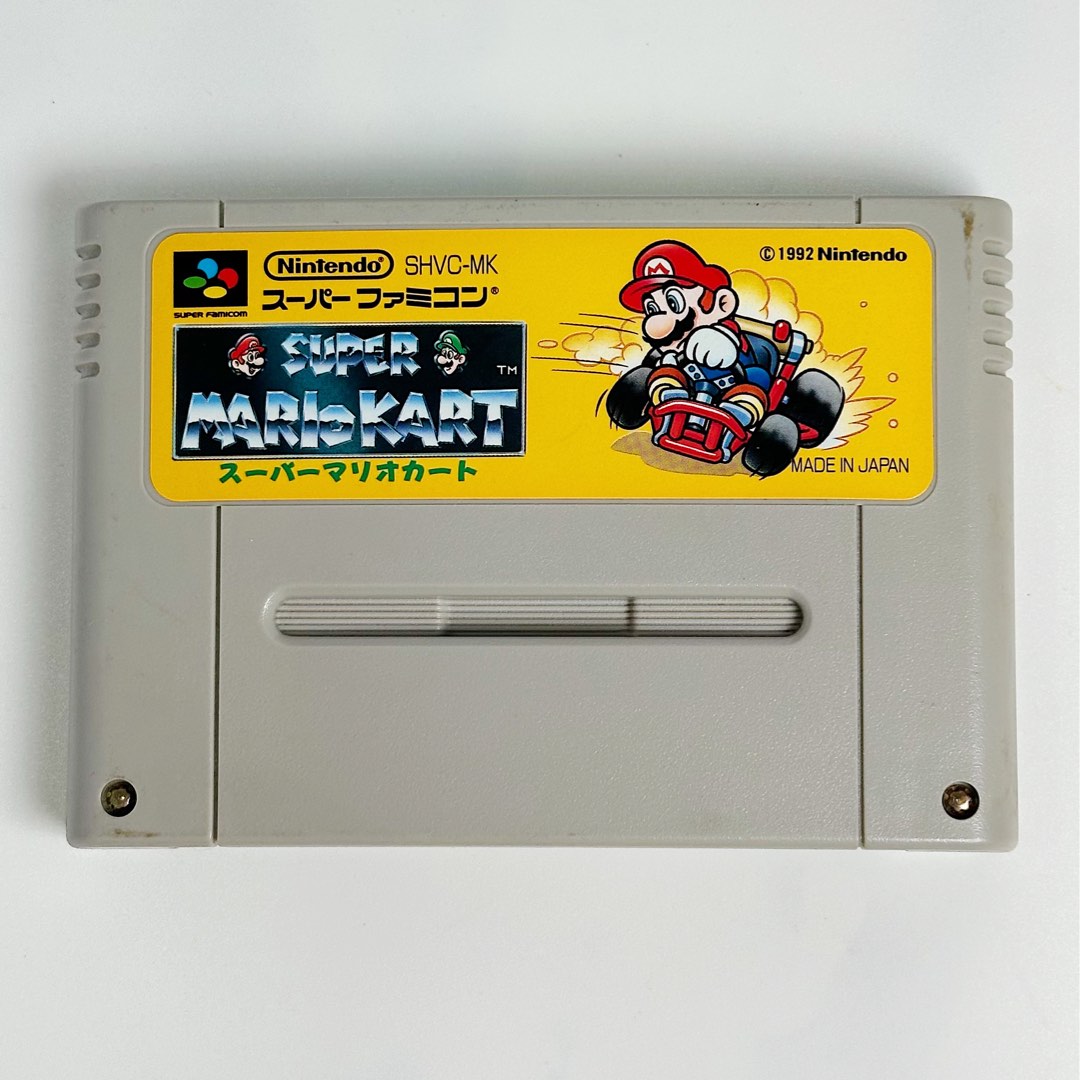 Nintendo Super Famicom SFC Super Mario Kart, Video Gaming, Video Games ...