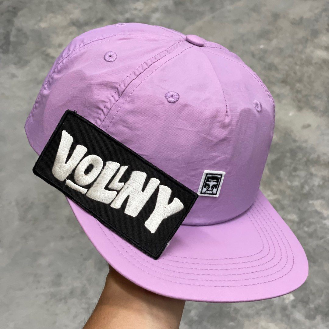 Obey Burke Hat Unstructured Strapback Cap Lavender Purple not 5 6 panel ...