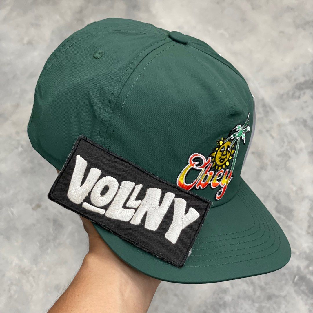 Obey Tropical 5 Panel Nylon Snapback Cap Dark Cedar not 6 panel ...