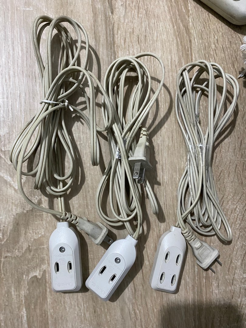 Omni Extension Cord 3 Meters, TV & Home Appliances, Electrical ...