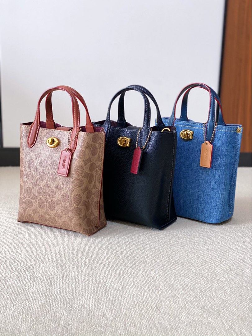 Original coach Willow mini sling totes, Luxury, Bags & Wallets on Carousell