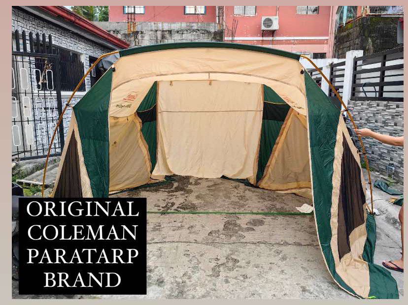 ORIGINAL COLEMAN PARATARP BRAND CAMPING TENT, Sports Equipment, Hiking ...