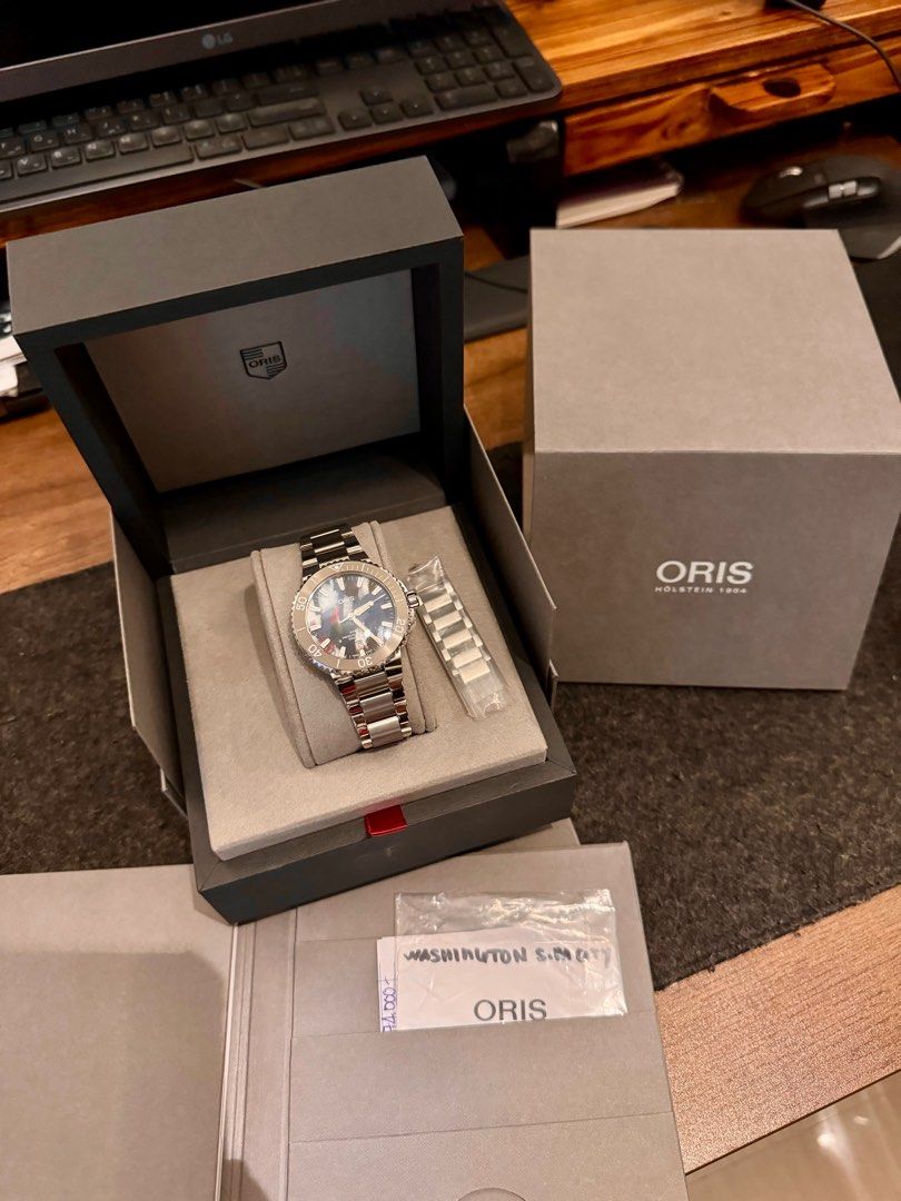 Oris Aquis Date (Upcycle), Men's Fashion, Watches & Accessories ...