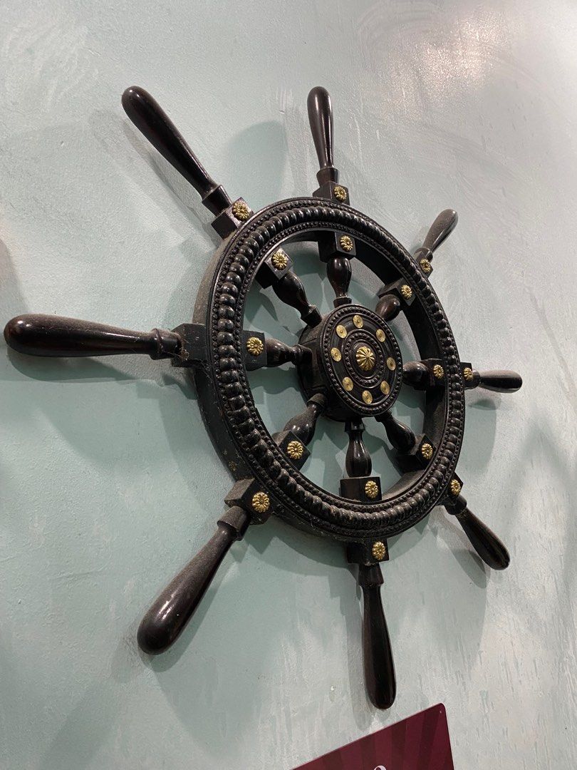 Pirate Ship Wheel For Sale, Furniture & Home Living, Home Decor, Wall ...