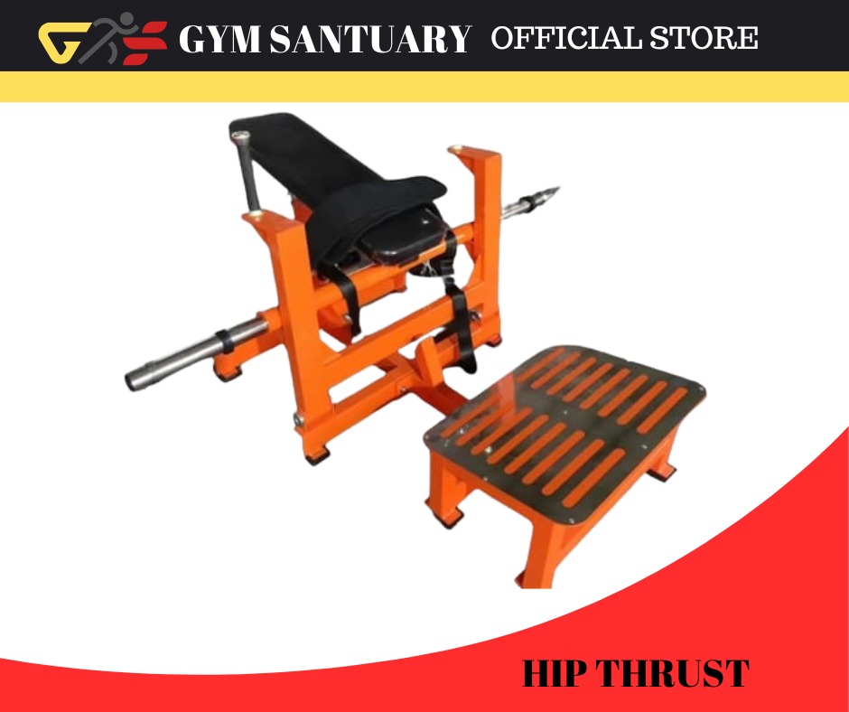 PLATE LOADED HIP THRUST(BLACK), Sports Equipment, Exercise & Fitness ...