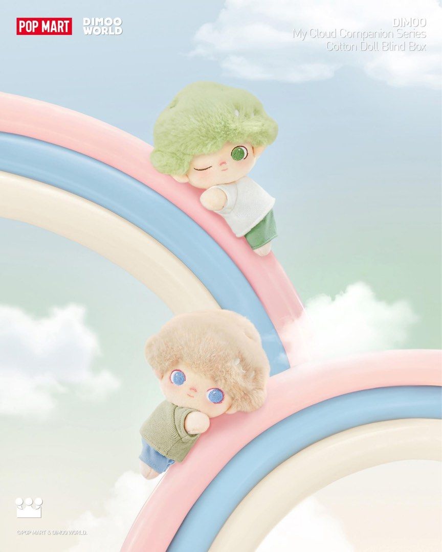 POP MART DIMOO My Cloud Companion Series Cotton Doll Blind Box SEALED ...