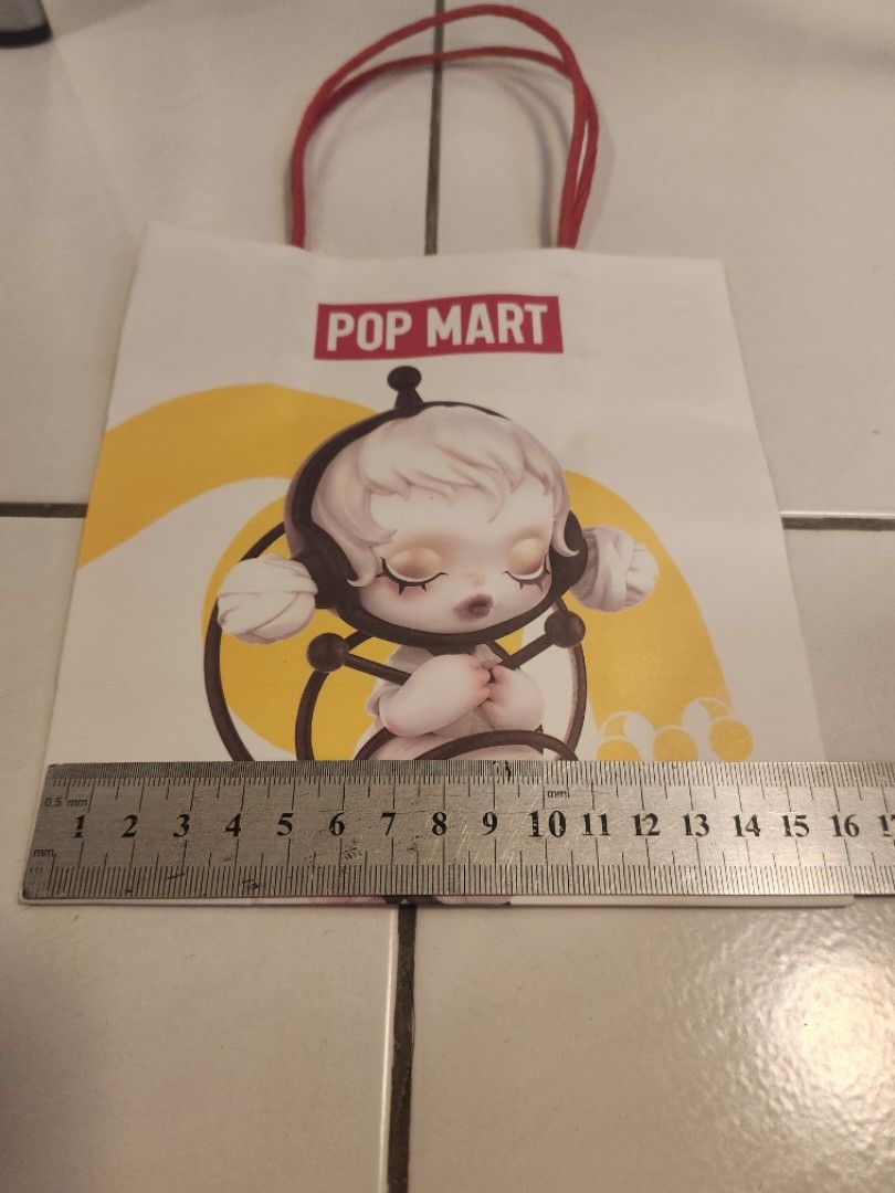Pop mart paper bag, Women's Fashion, Bags & Wallets, Tote Bags on Carousell