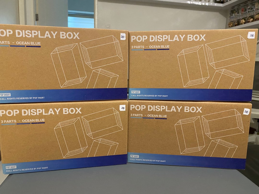 Popmart Display Box (Blue), Hobbies & Toys, Toys & Games on Carousell