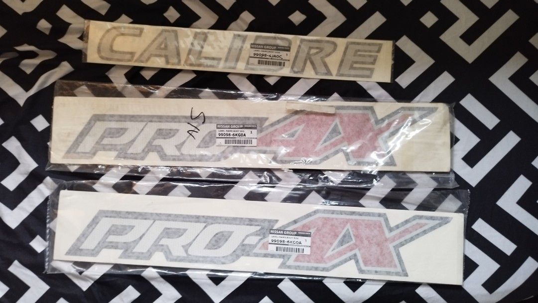 PRO-4X & Calibre Original Decals, Car Parts & Accessories, Emblem ...