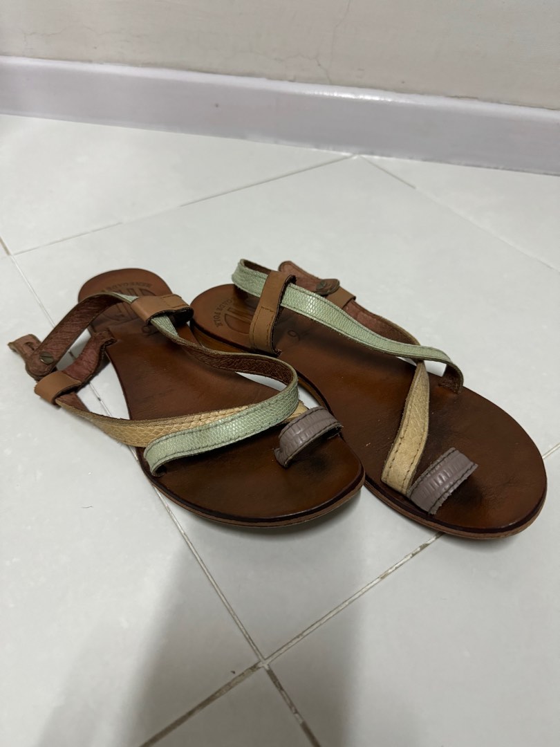 Renegade folk tri color sandals, Women's Fashion, Footwear, Sandals on ...