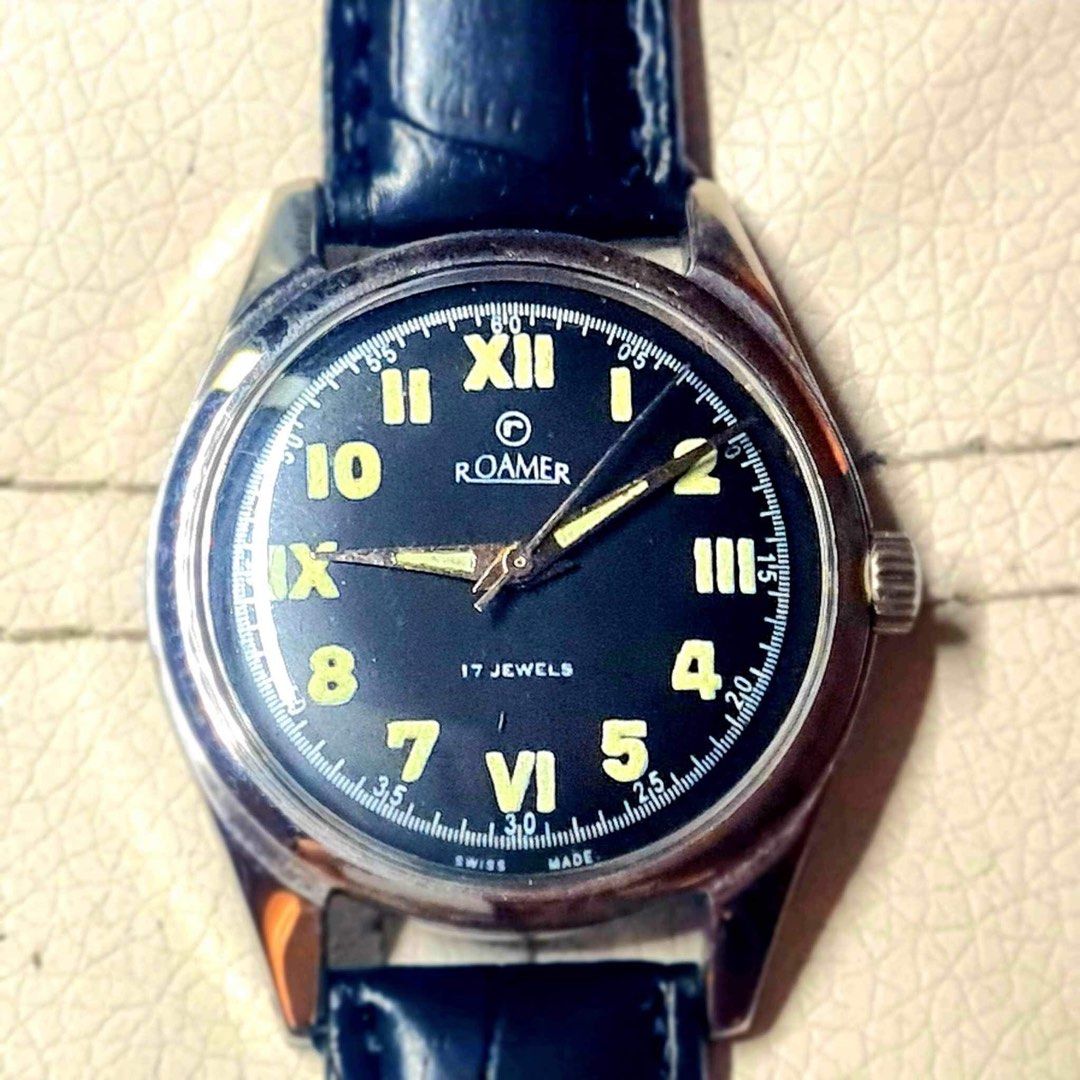 #Roamer Vintage Military Watch #Swiss Made, Men's Fashion, Watches ...