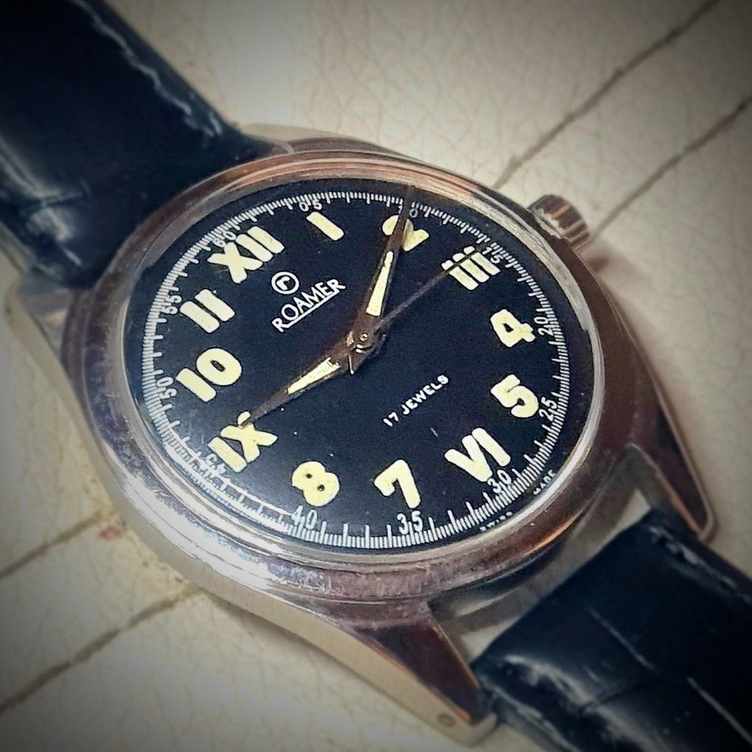 #Roamer Vintage Military Watch #Swiss Made, Men's Fashion, Watches ...
