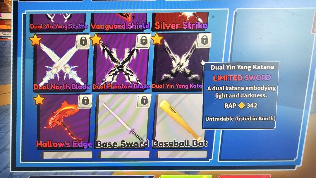 Roblox Blade ball (Limiteds), Video Gaming, Gaming Accessories, In-Game ...