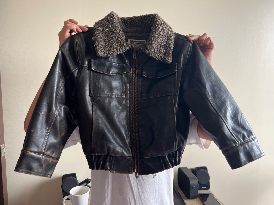 Route 66 Leather Jacket, Women's Fashion, Coats, Jackets and Outerwear ...