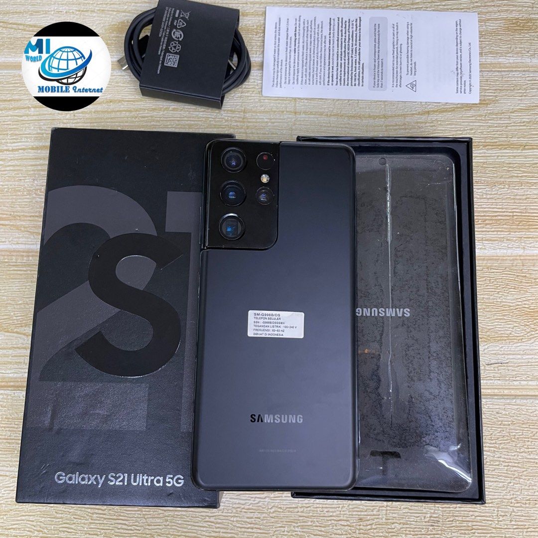 Samsung Galaxy S21 Ultra 5G 12/256gb original ex resmi sein fulset ...