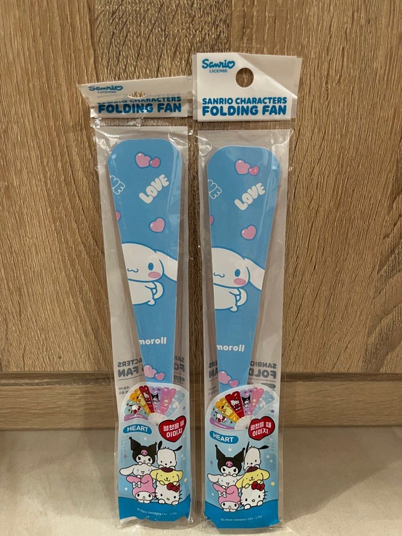 Sanrio Folding Fans, Hobbies & Toys, Memorabilia & Collectibles, Fan ...