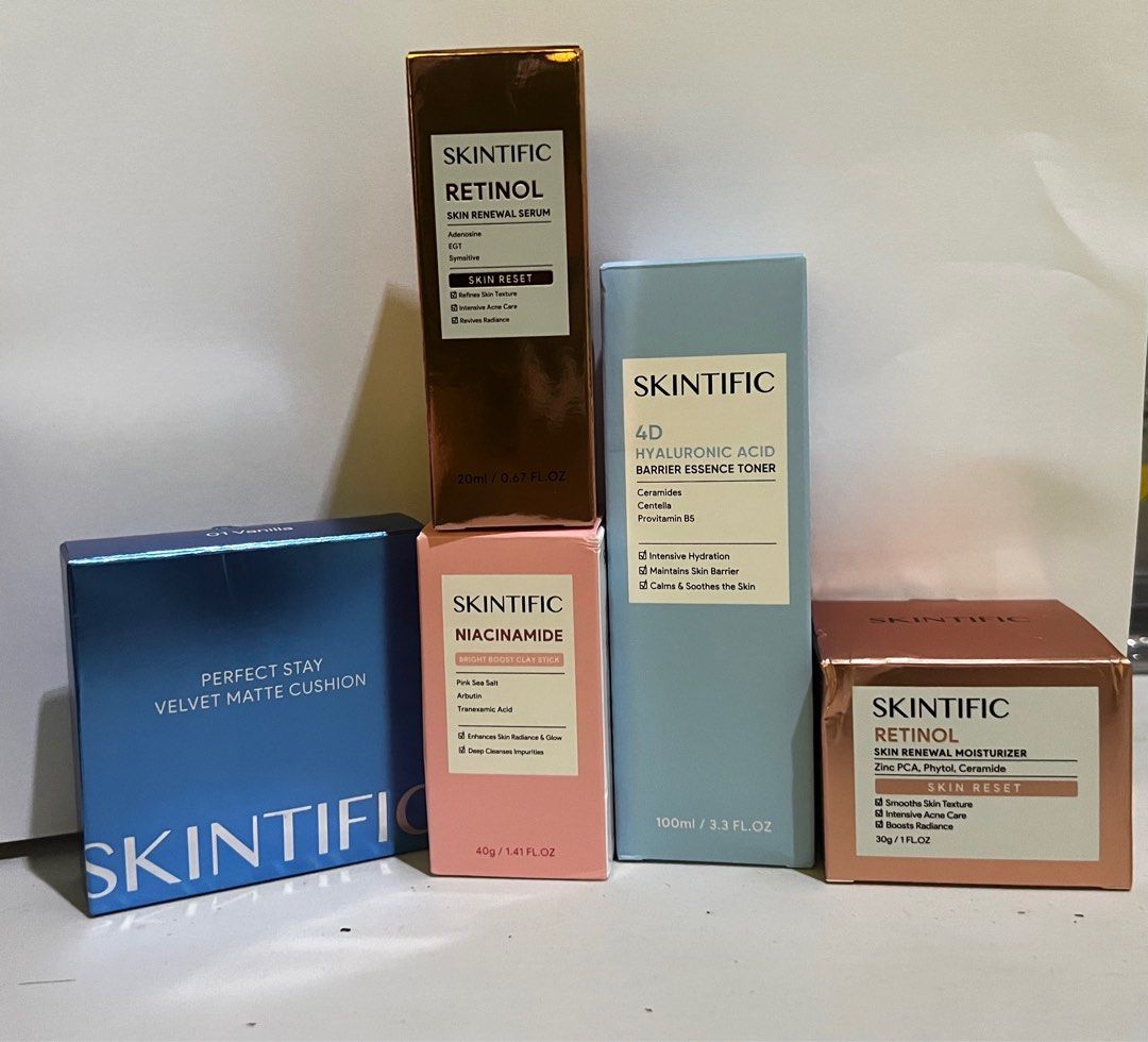 SKINTIFIC- set, Beauty & Personal Care, Face, Face Care on Carousell