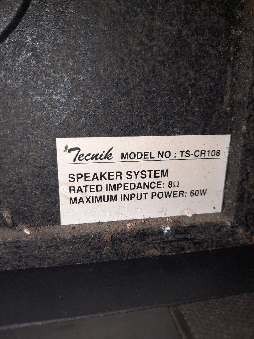 Speaker surround Tecnik ts-cr108, Audio, Soundbars, Speakers ...