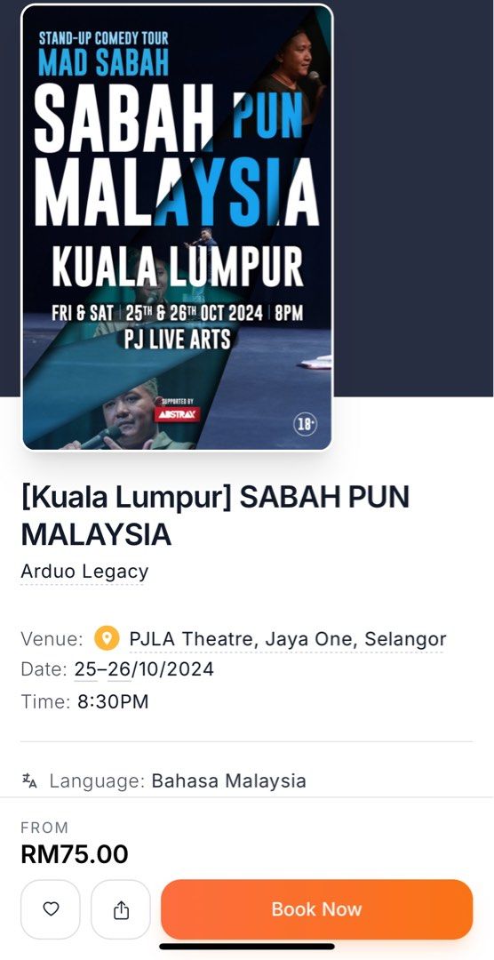STAND-UP COMEDY TOUR MAD SABAH, Tickets & Vouchers, Event Tickets on ...
