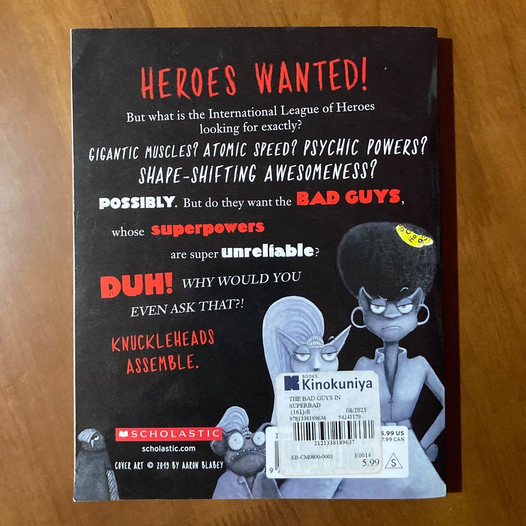 Superbad by Aaron Blabey (The Bad Guys #8 / Middle Grade / Graphic ...