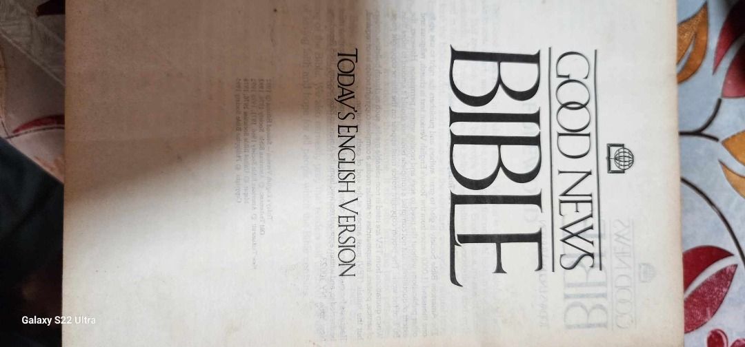 The Bible in Today's English Version (TEV) in Large Hardbound Maroon ...