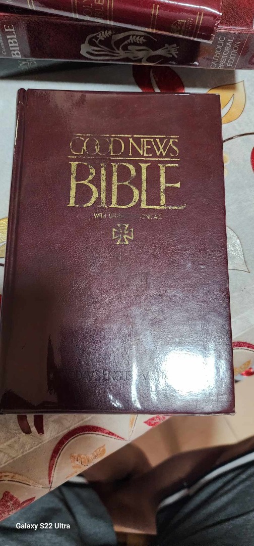 The Bible in Today's English Version (TEV) in Large Hardbound Maroon ...