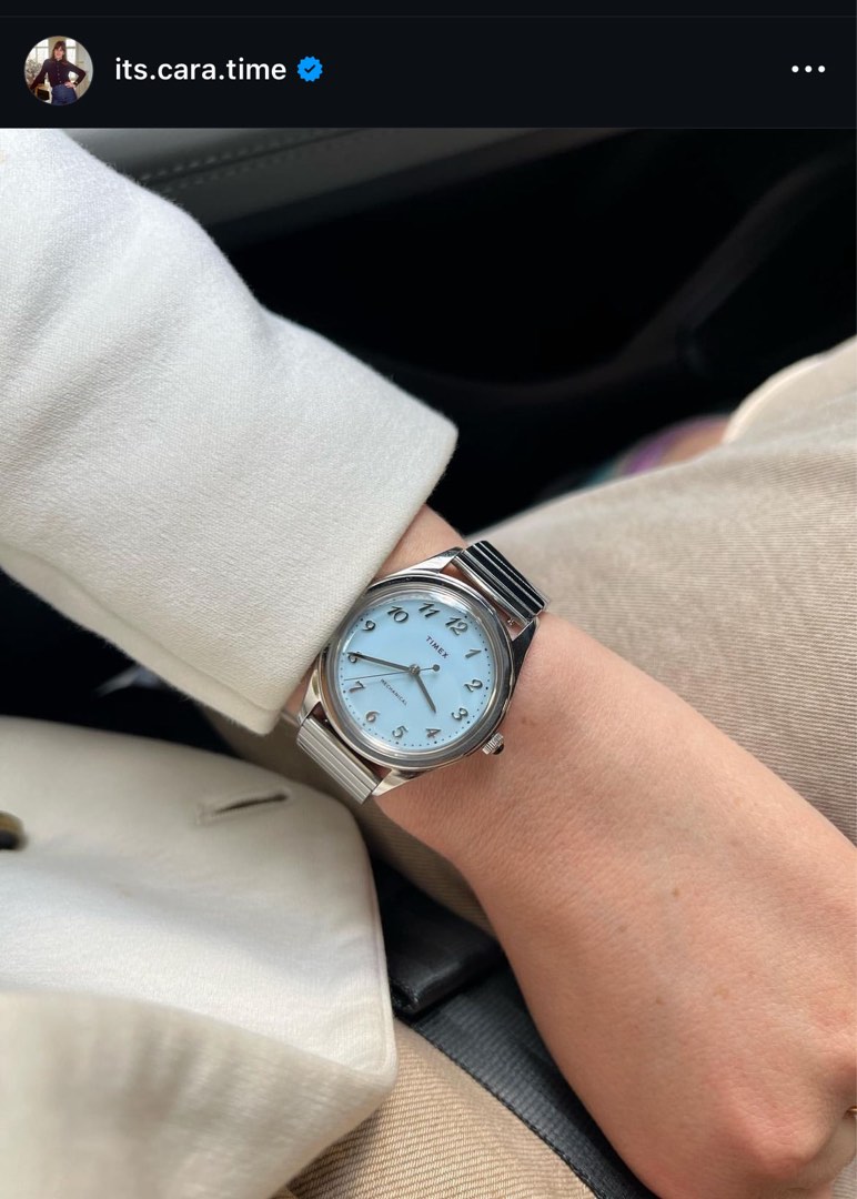 Timex x Cara Barrett Edition V1 watch, Luxury, Watches on Carousell