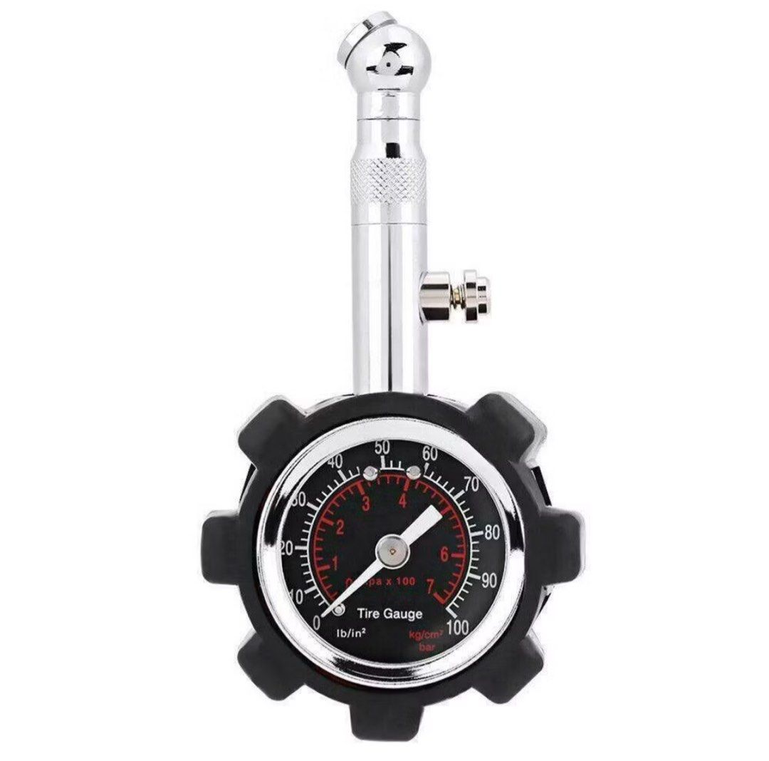 Tyre Pressure Gauge with Reset & Release Valve, Car Accessories ...
