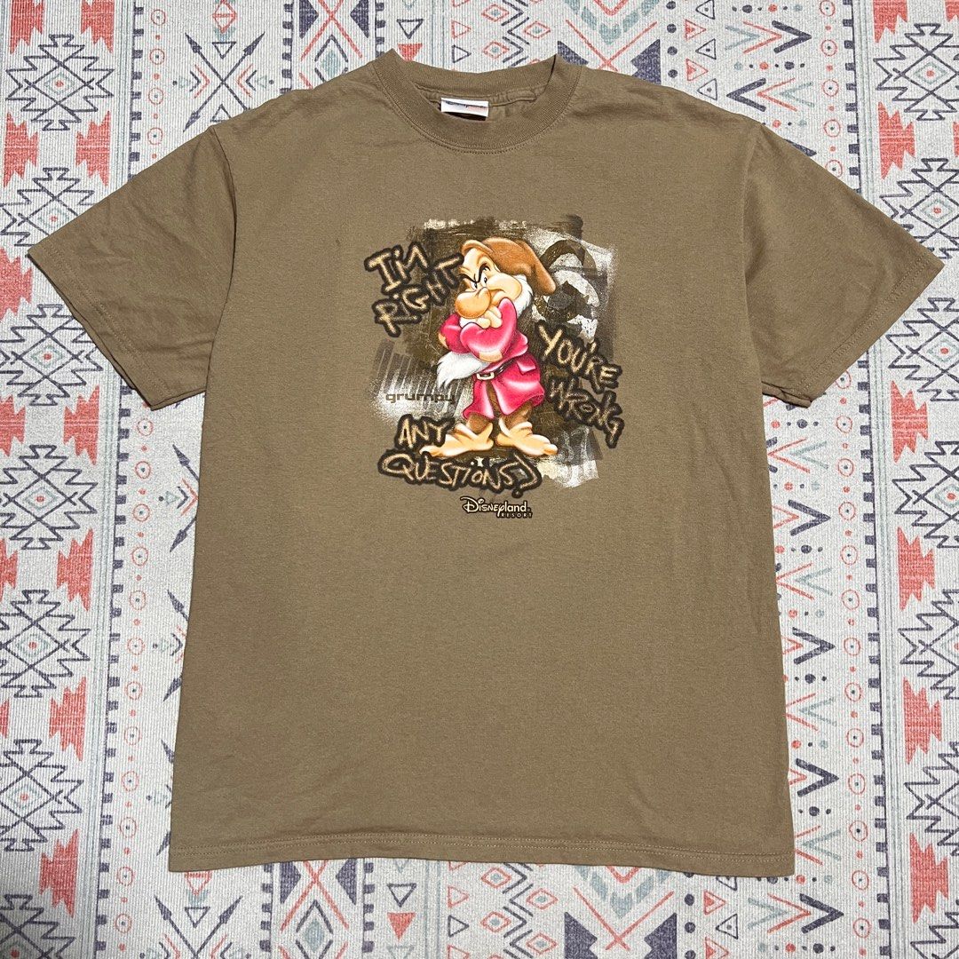 Vintage Disney Movie Grumpy, Men's Fashion, Tops & Sets, Tshirts & Polo ...
