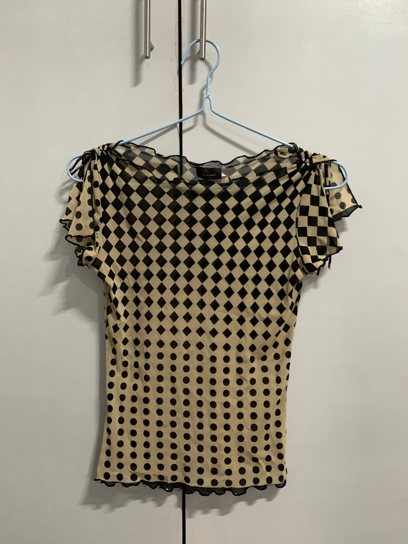 Vintage Y2k Toomi Usa Mesh Top|Helping tags:Y2k,Mesh Top,Vivienne tam ...