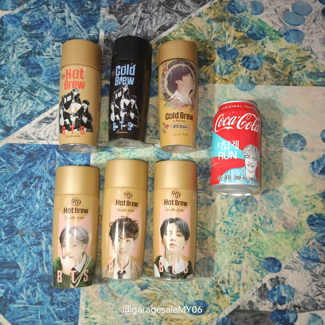 WTS BTS Cold Brew Coffee / Hot Brew Coffee / Coca Cola Can, Hobbies ...
