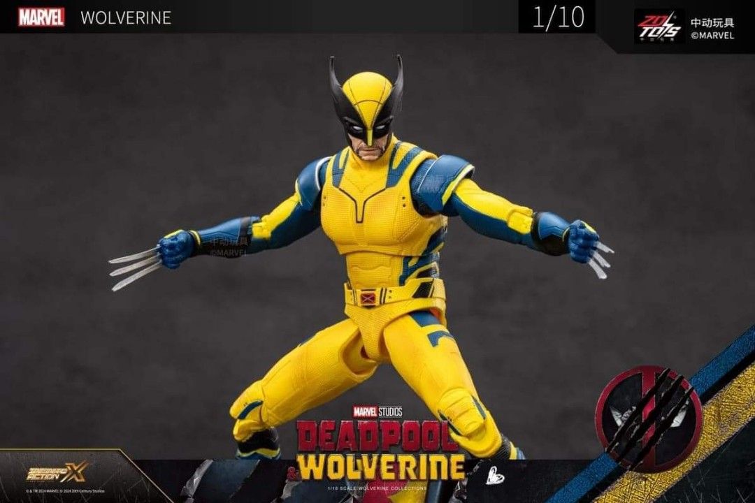 ZD Toys Wolverine 1/10th scale from Deadpool & Wolverine Movie, Hobbies ...