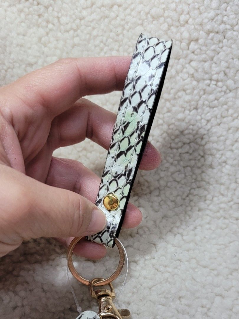 100% Snake Skin Key Chain, Luxury, Accessories on Carousell